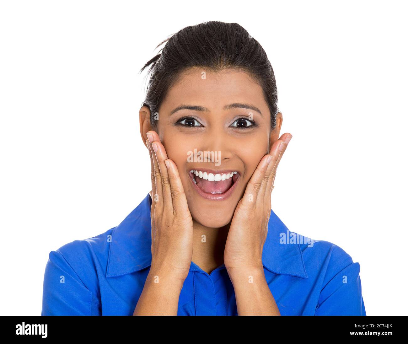 Surprise happy expression hi-res stock photography and images - Alamy