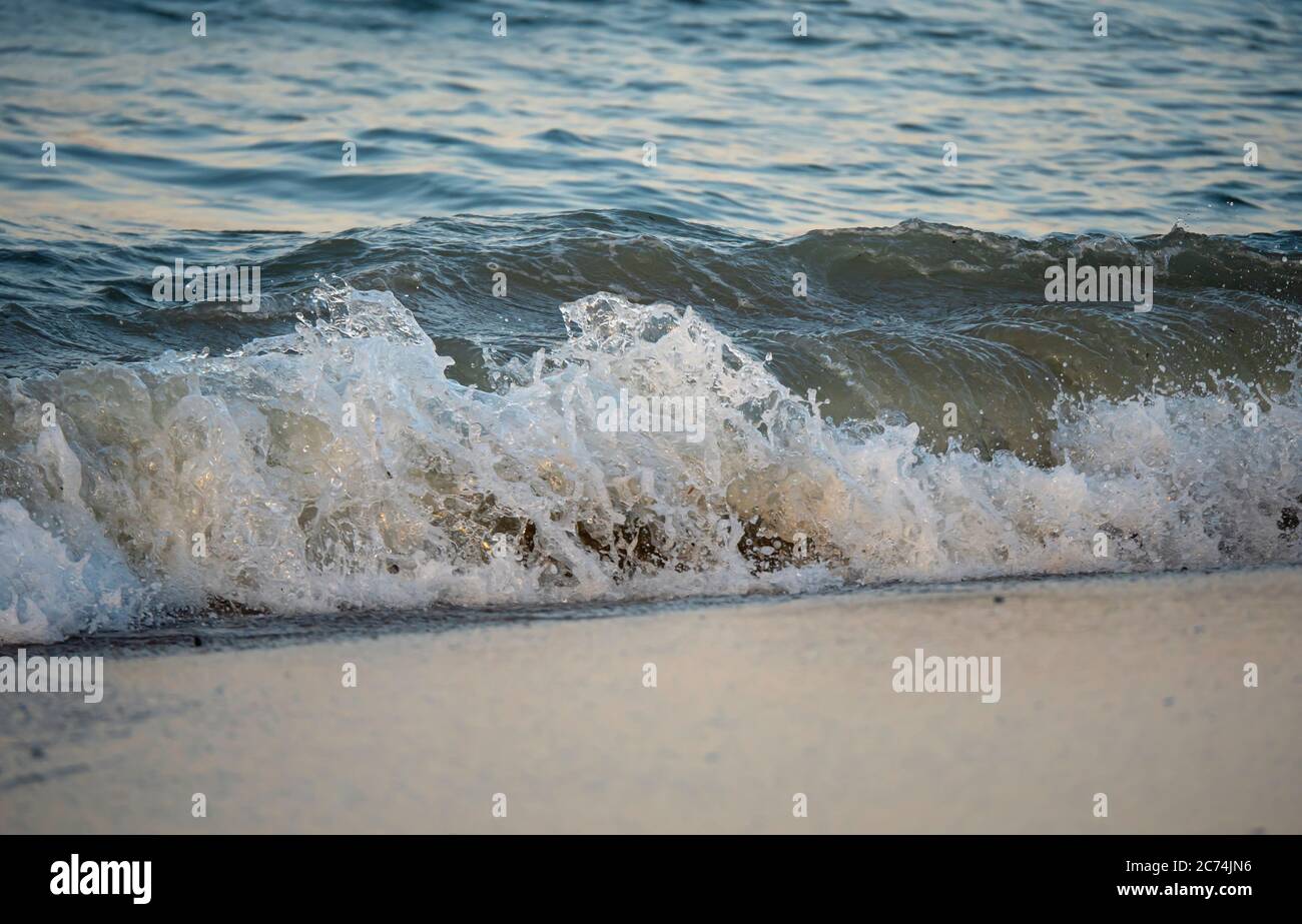 wave splash sea beach macro, close up Stock Photo - Alamy