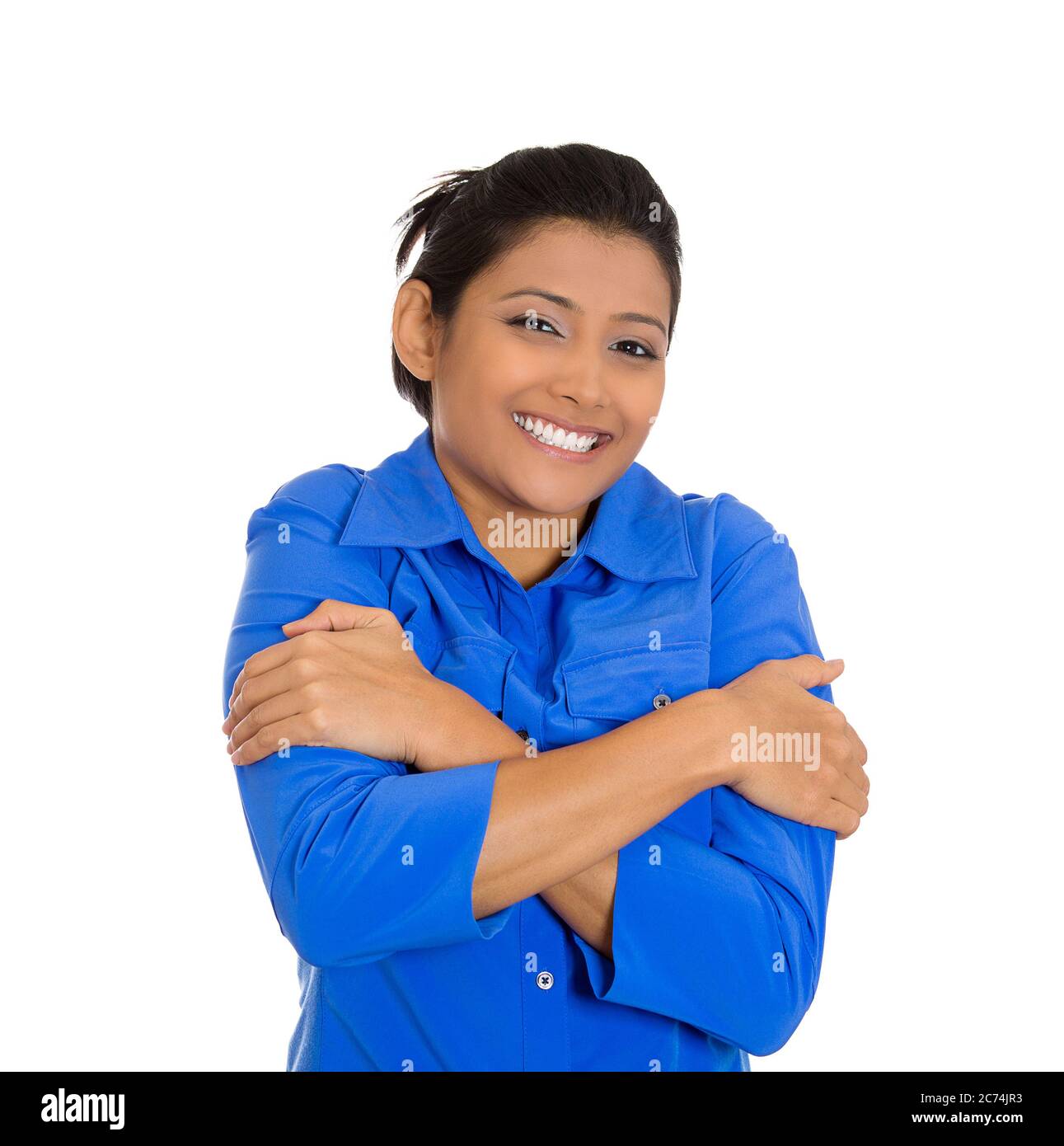 Hug self hi-res stock photography and images - Alamy