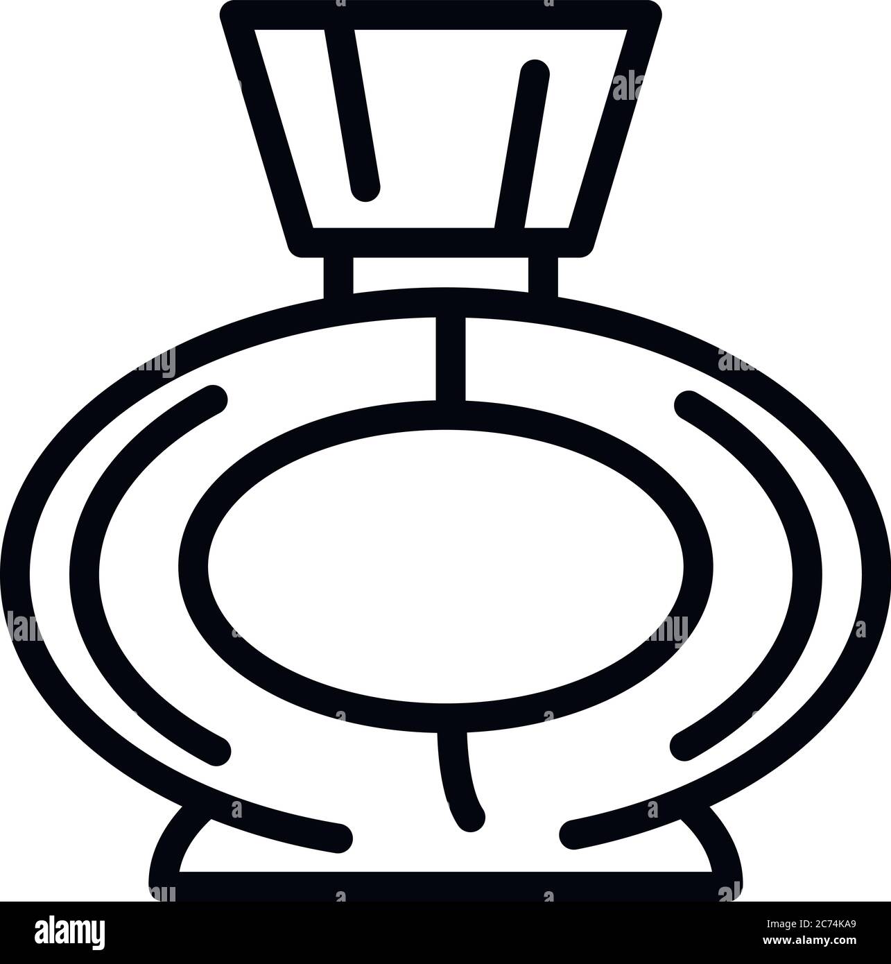 Woman perfume icon. Outline woman perfume vector icon for web design ...