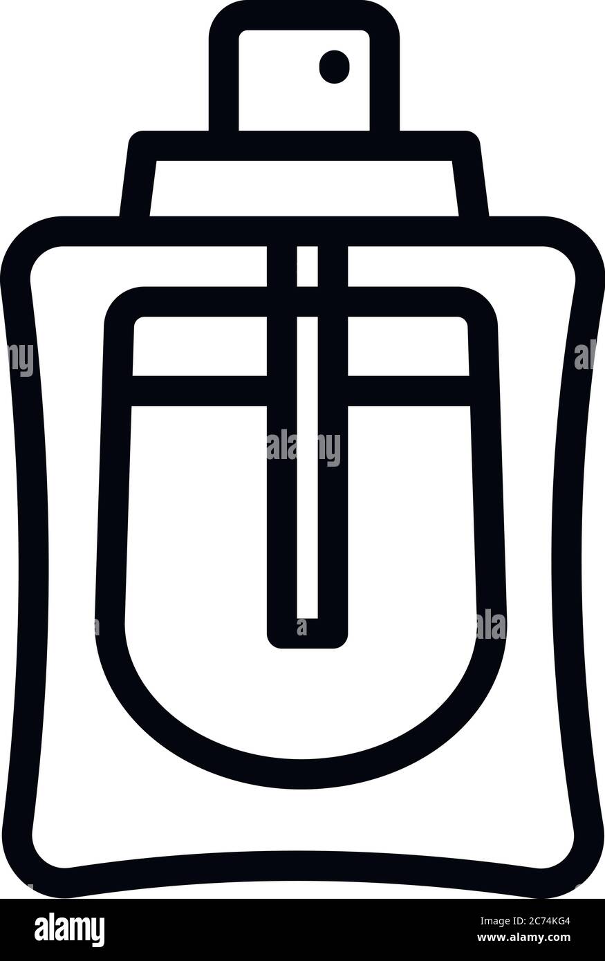 Man perfume icon. Outline man perfume vector icon for web design ...