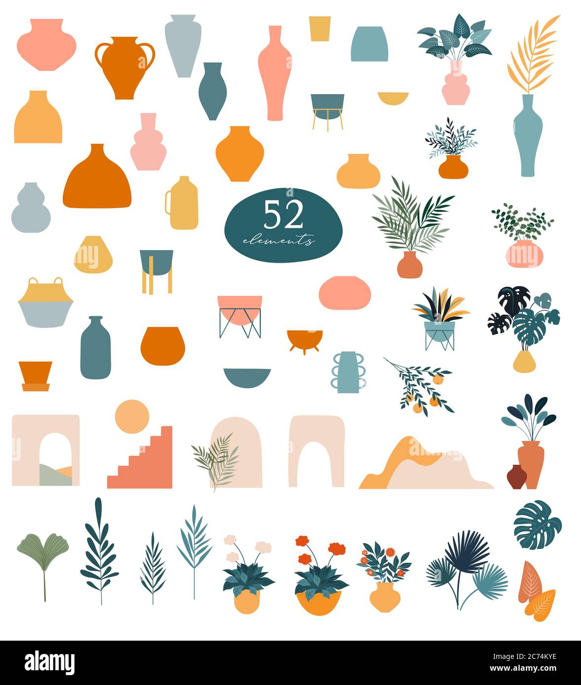 Design garden cacti Stock Vector Images - Alamy