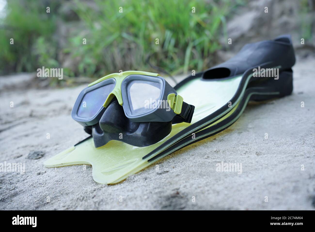 Rubber flippers hi-res stock photography and images - Alamy