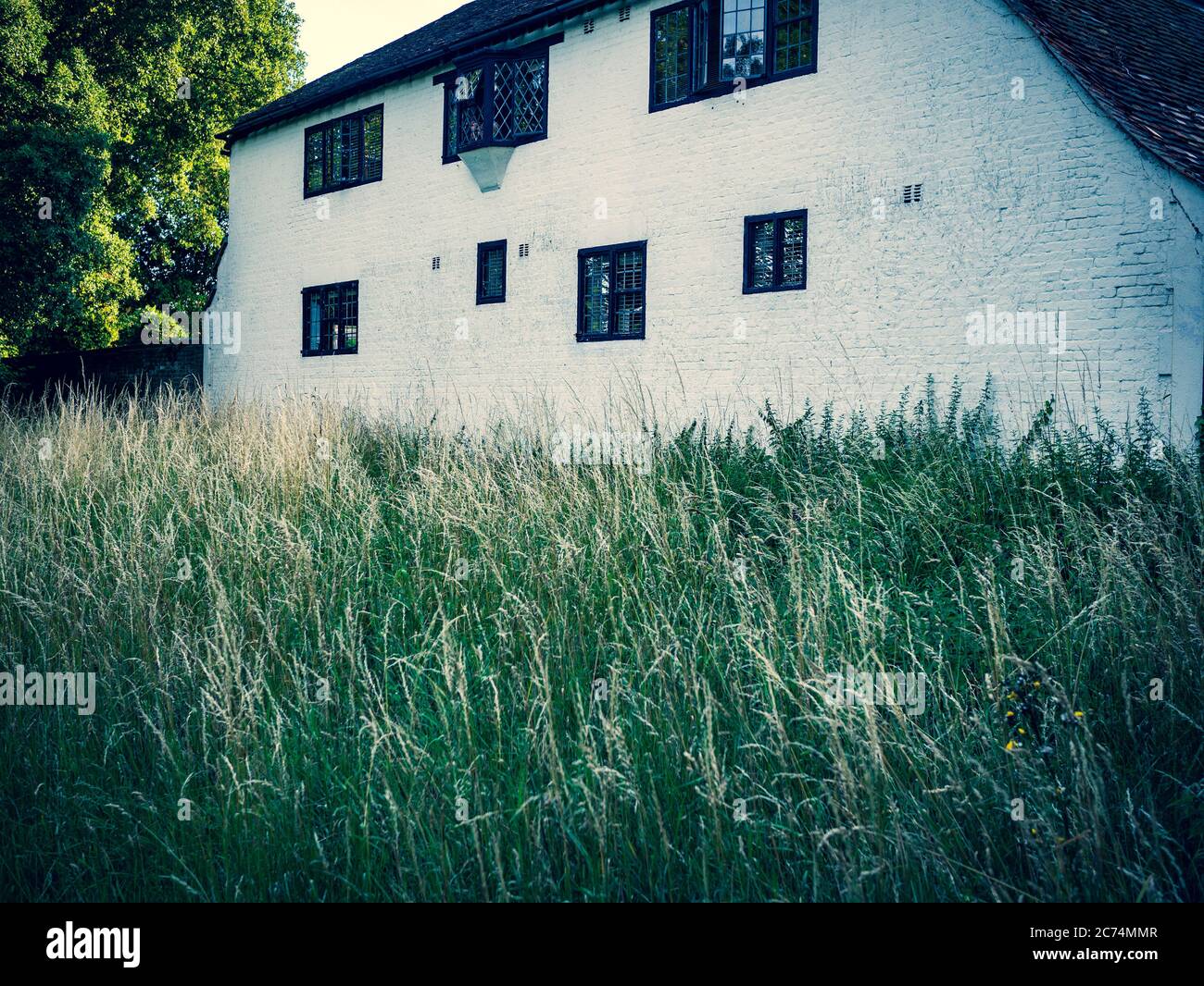 Vintage building in cross processed style Stock Photo - Alamy