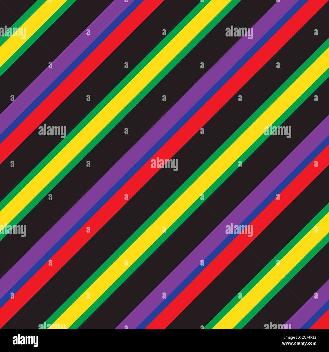Rainbow diagonal striped seamless pattern background suitable for ...