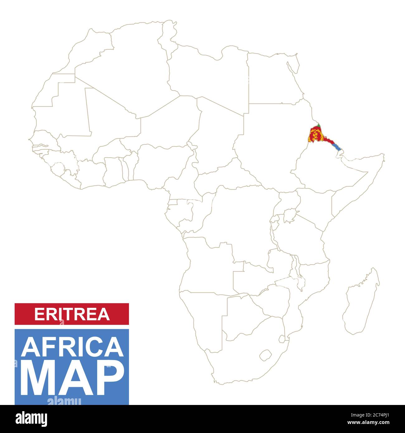 Eritrea Africa Map