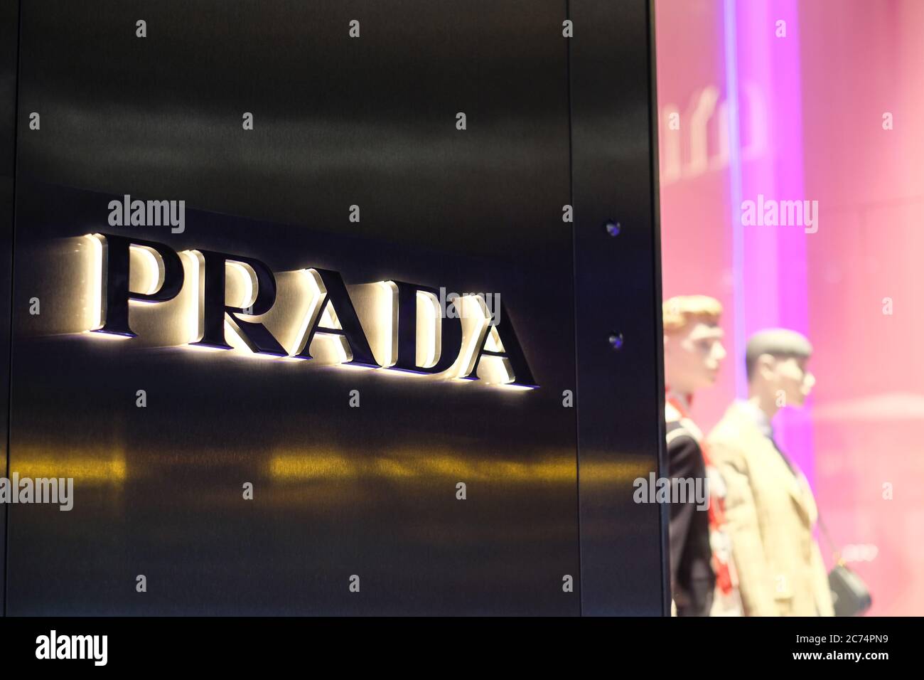 Prada logo hi-res stock photography and images - Alamy