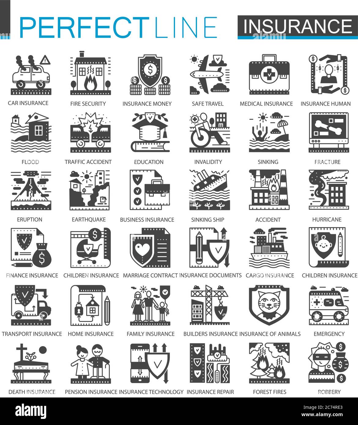 Symbols of damage Stock Vector Images - Alamy