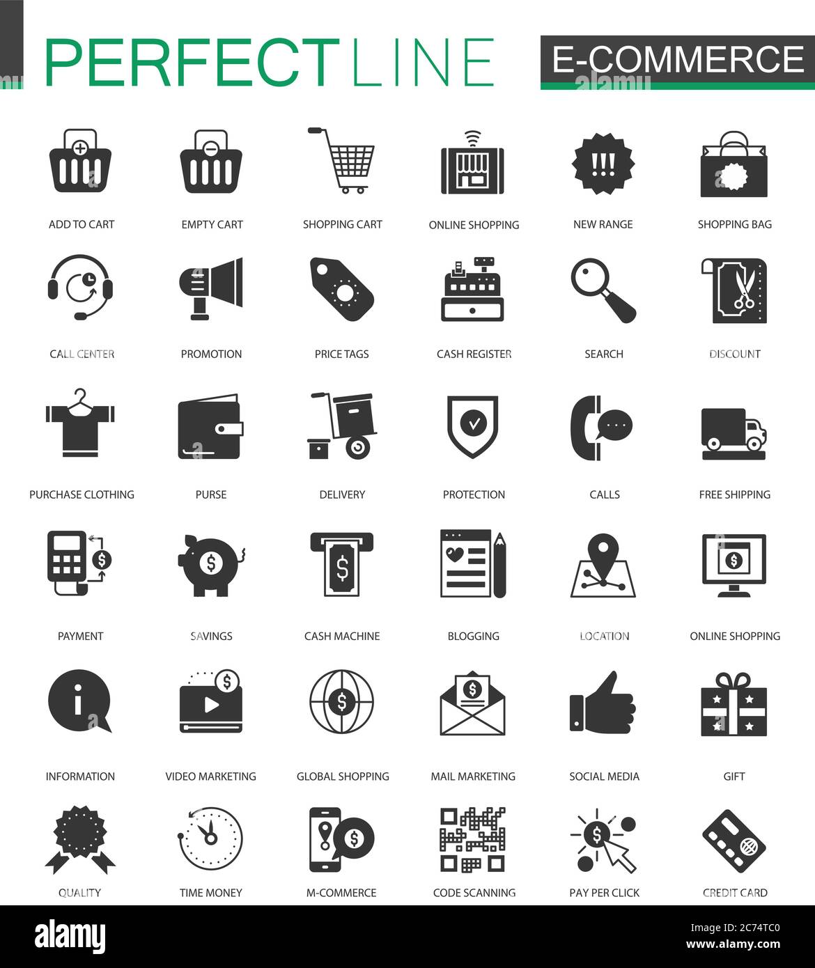 E Commerce Delivery Stock Vector Images - Alamy