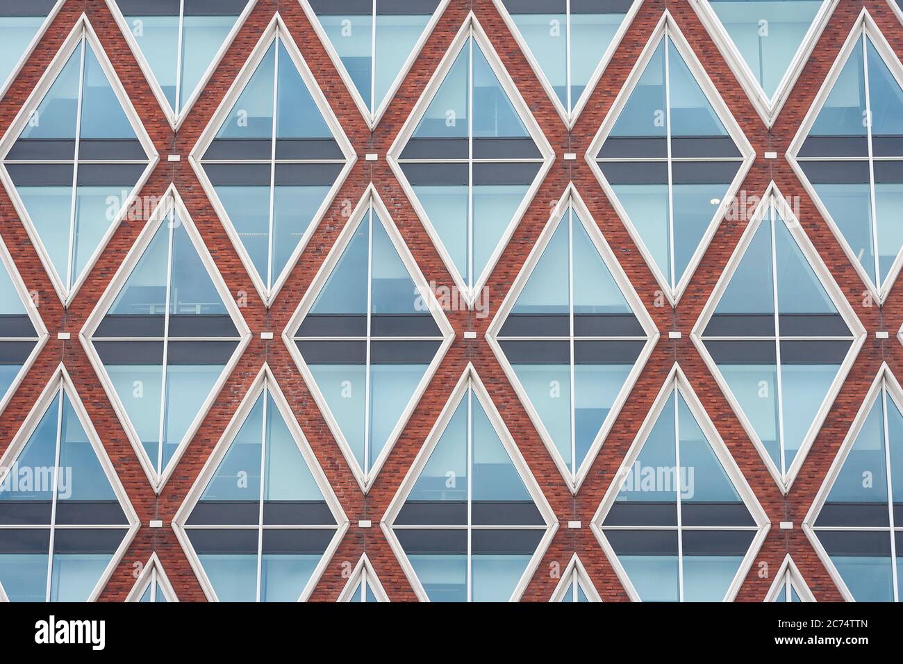 Windows of modern city hall of Gouda, Holland. Pattern inspired by the ...