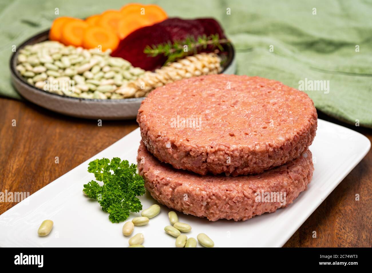 Source of fibre plant based vegan soya protein burgers, meat free ...