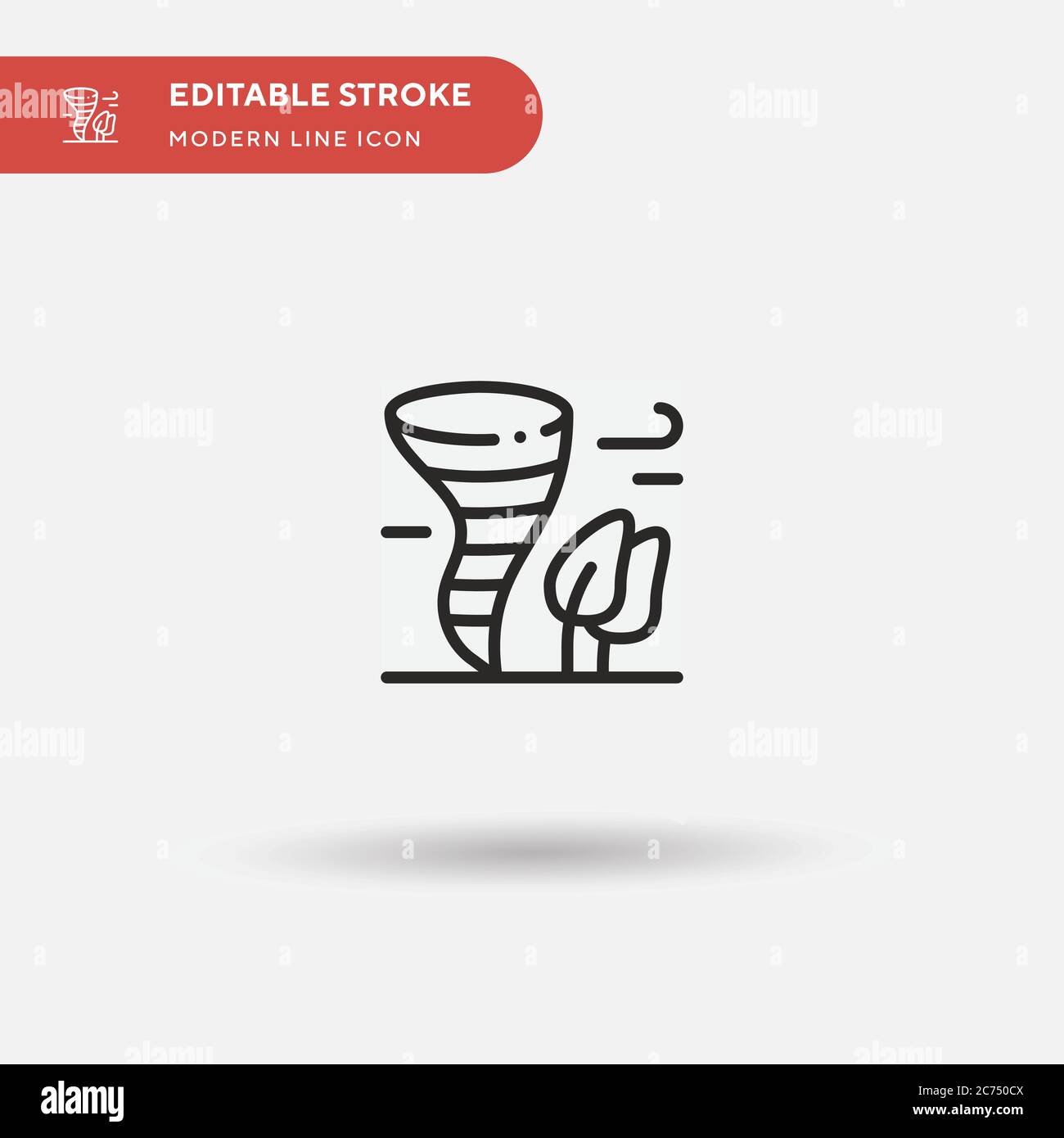 Windstorm Simple vector icon. Illustration symbol design template for ...