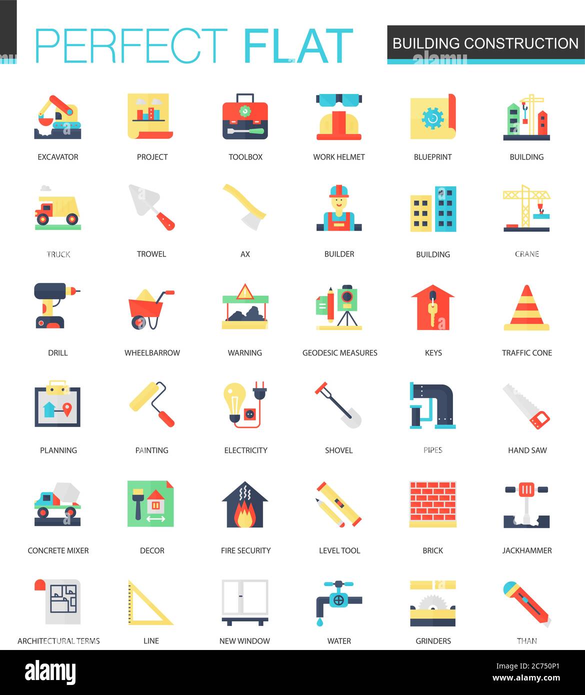 Construction project site layout Stock Vector Images - Alamy