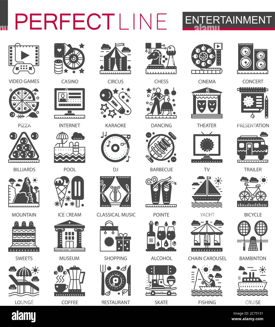 Mini movie theater Stock Vector Images - Alamy