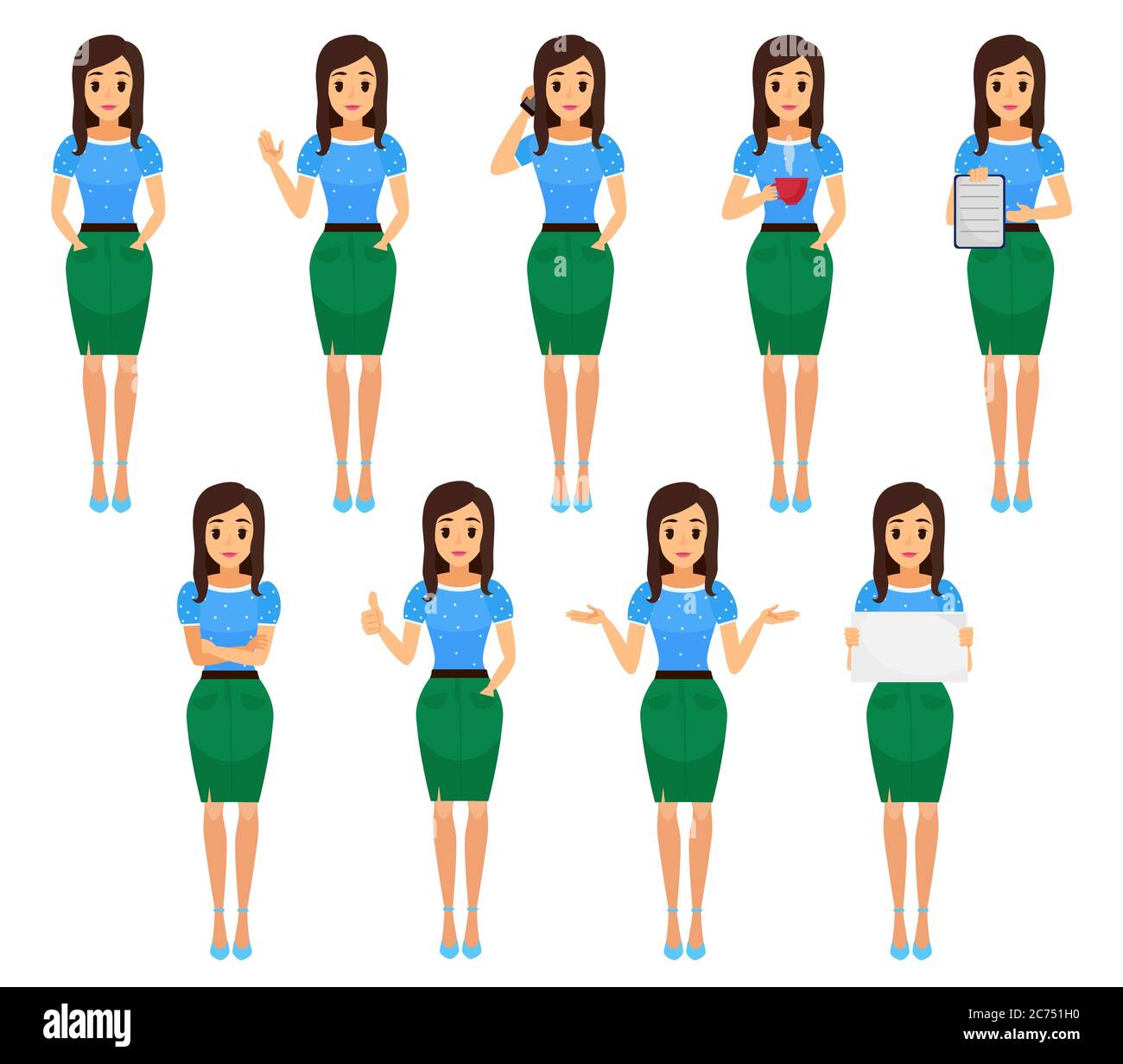 Woman female avatar character image hi-res stock photography and images ...