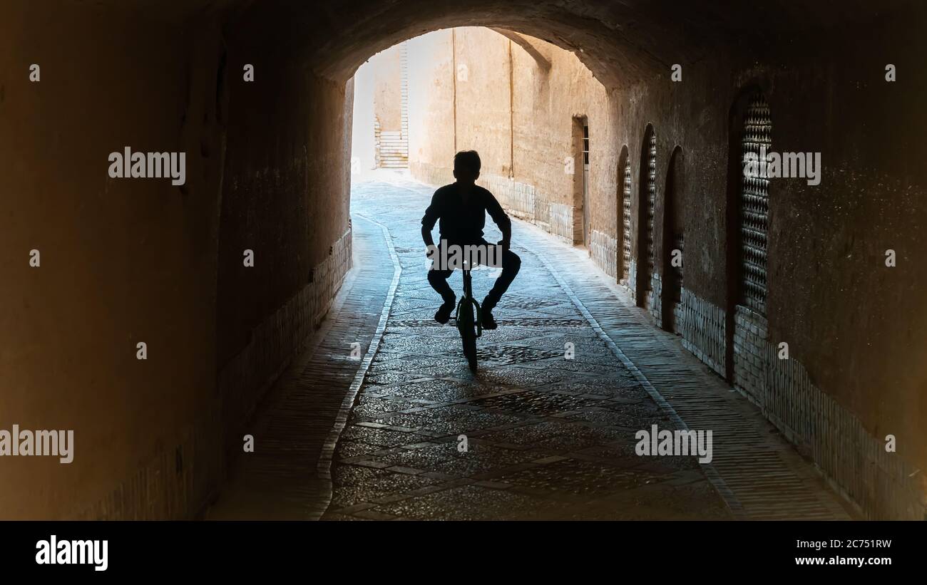 Kid on a bicycle hi-res stock photography and images - Alamy
