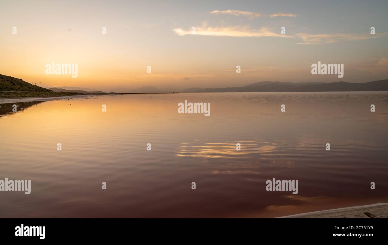 Pink maharlu lake hi-res stock photography and images - Alamy
