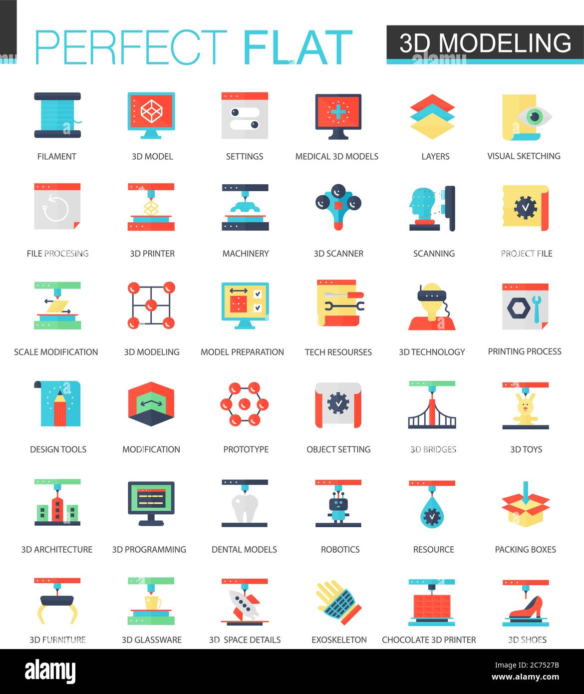 Machine 3d print icon hi-res stock photography and images - Alamy