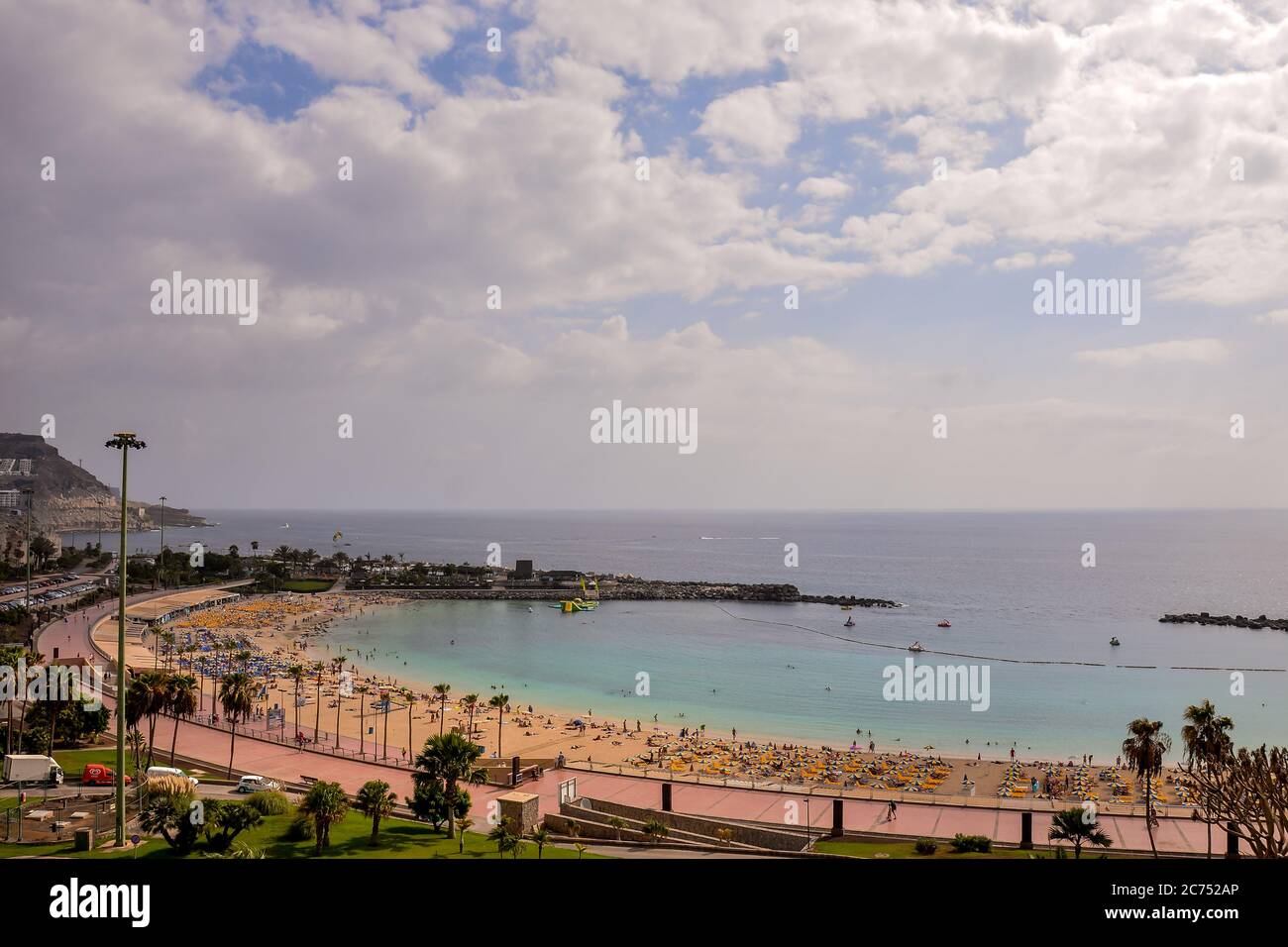 Spanish View Landscape in Puerto Rico Gran Canaria Tropical Volcanic ...