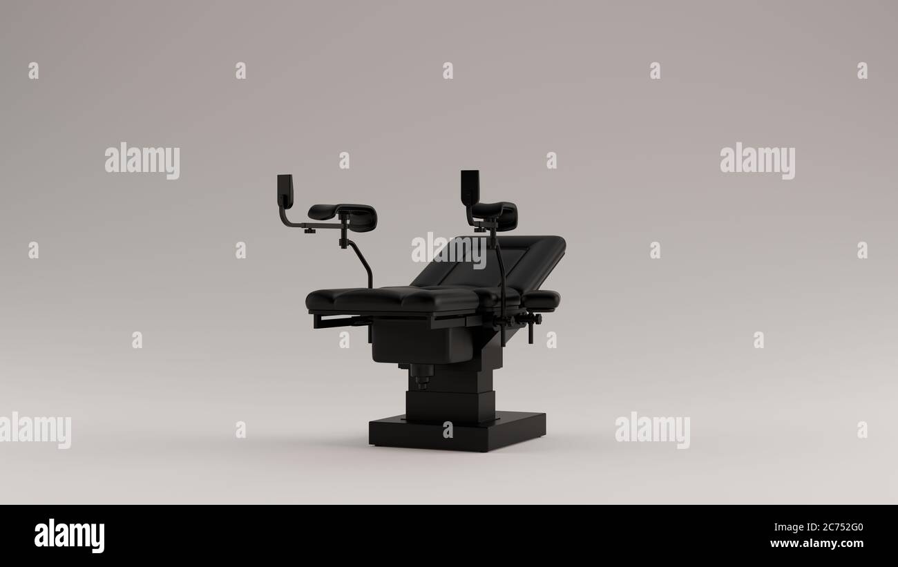 Black Obstetrics Gynecological Chair 3d illustration 3d render Stock ...