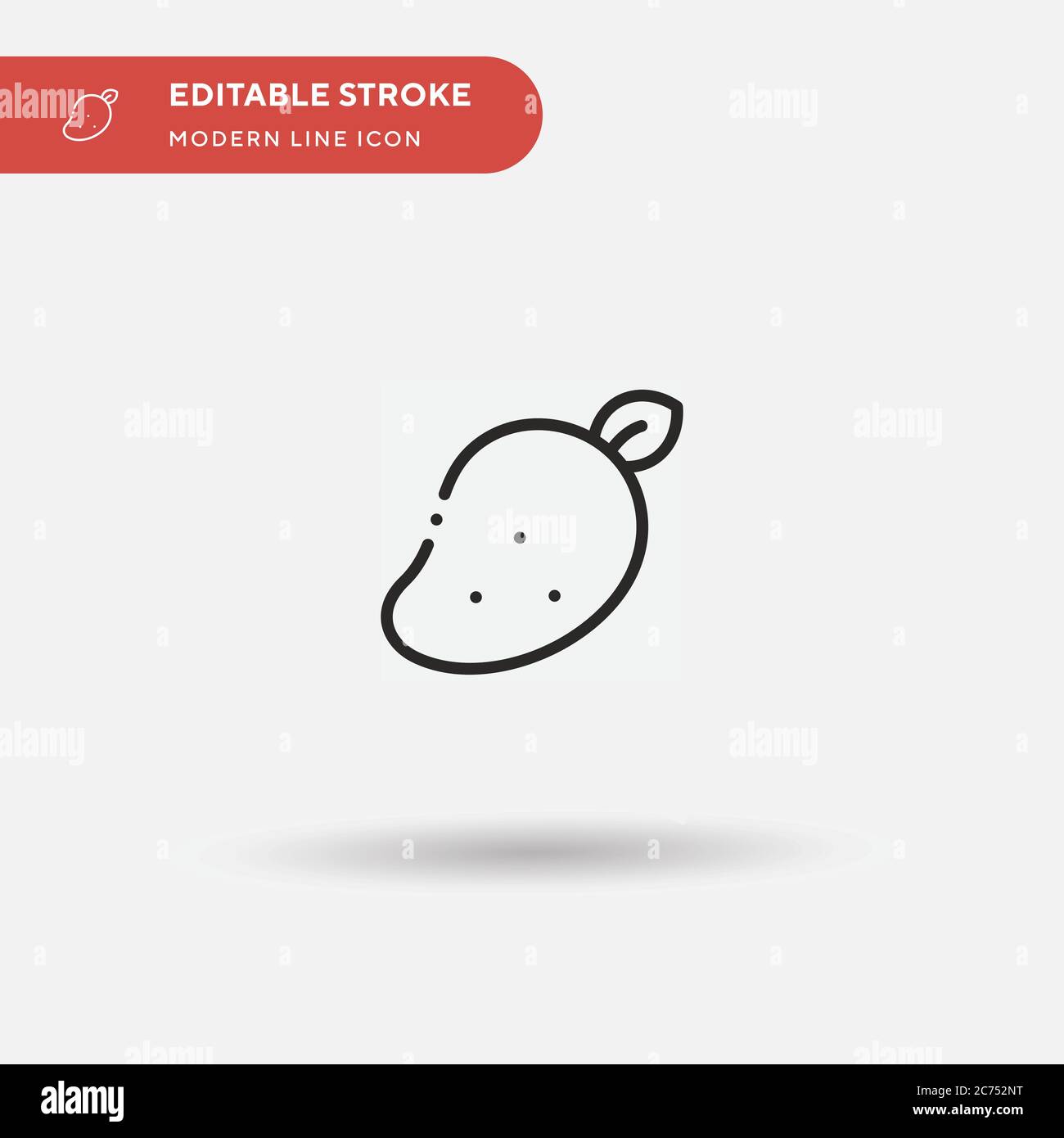 Mango Simple vector icon. Illustration symbol design template for web ...