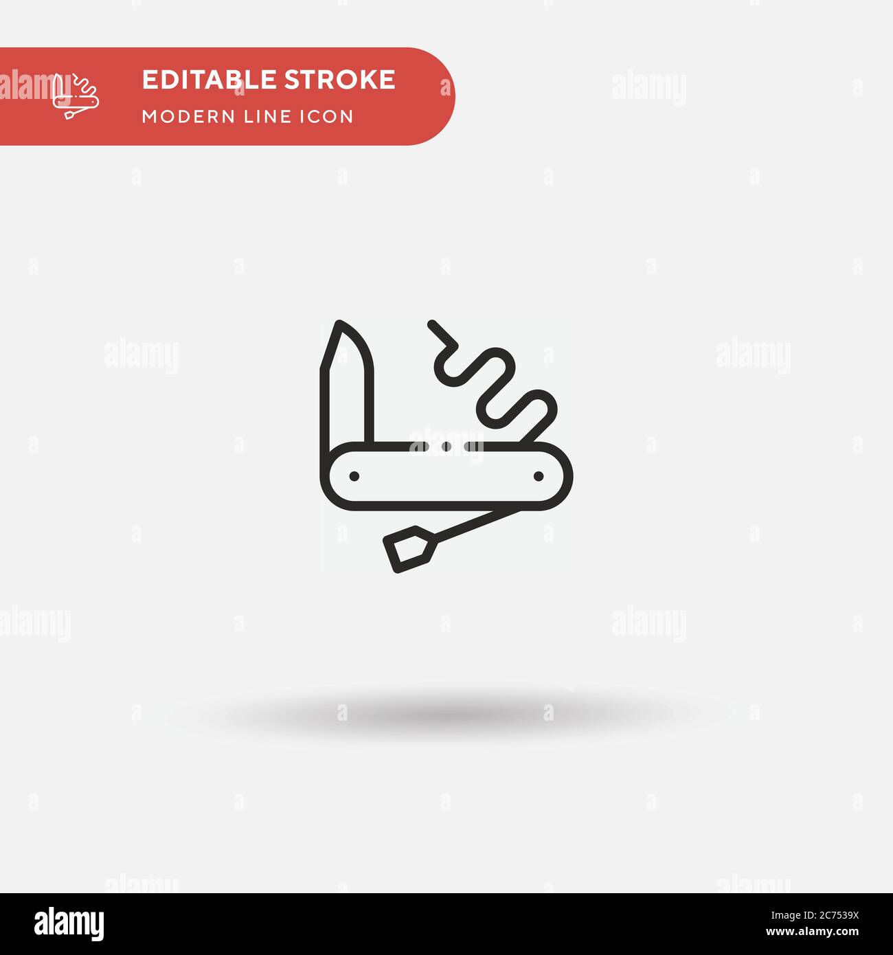Multitool Simple vector icon. Illustration symbol design template for ...