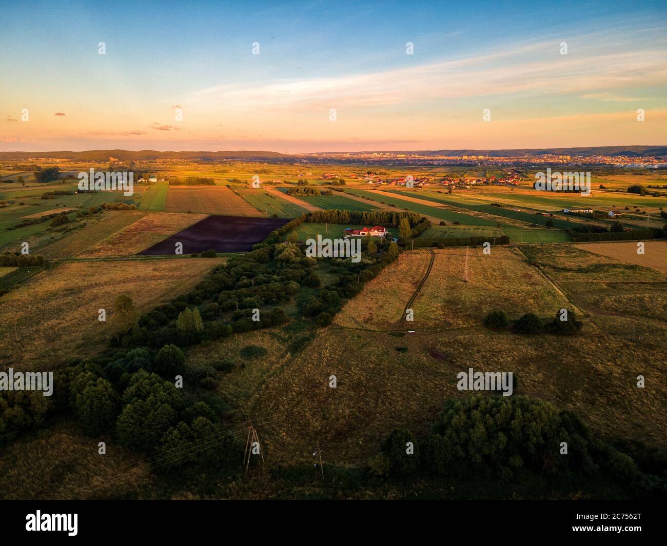 Beautiful scenic landscape over farmland hi-res stock photography and ...