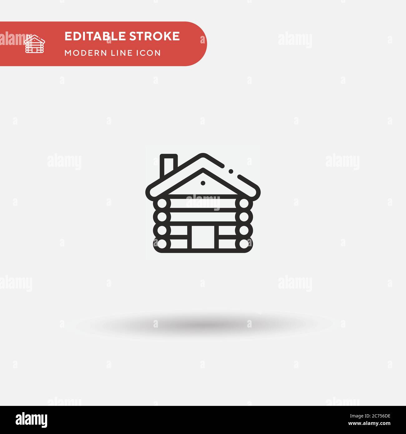 Hut Simple vector icon. Illustration symbol design template for web ...