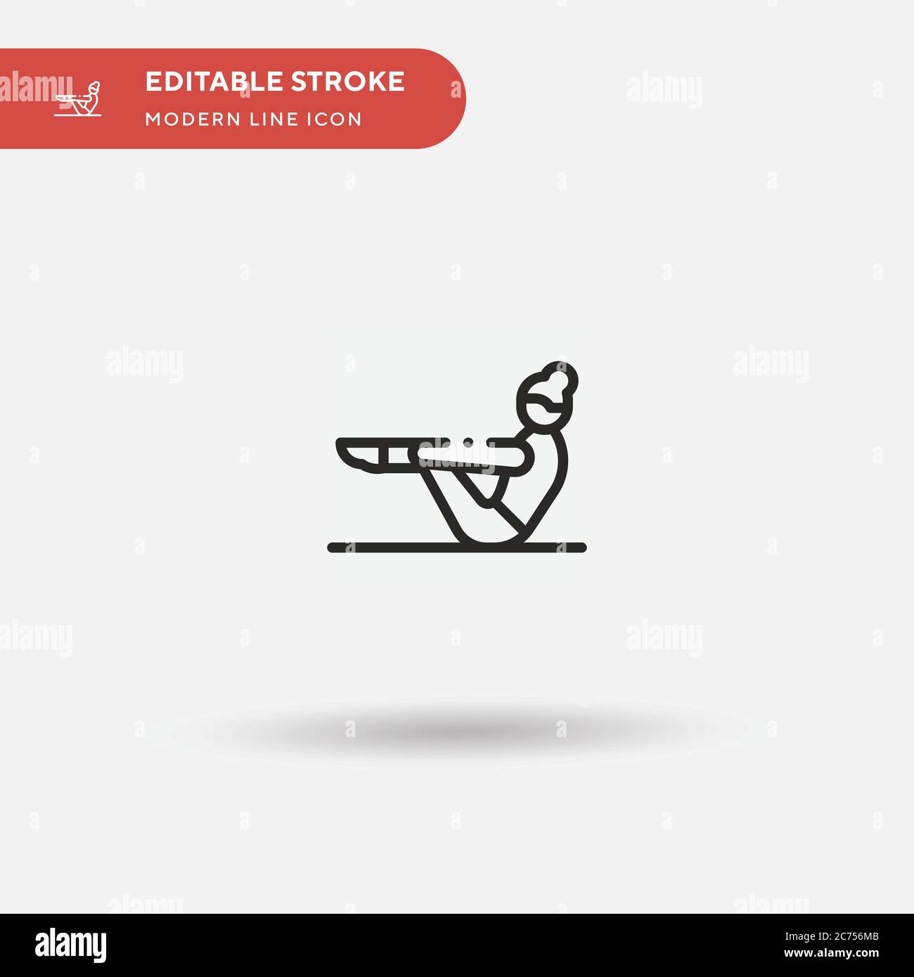 Pilates Simple vector icon. Illustration symbol design template for web ...