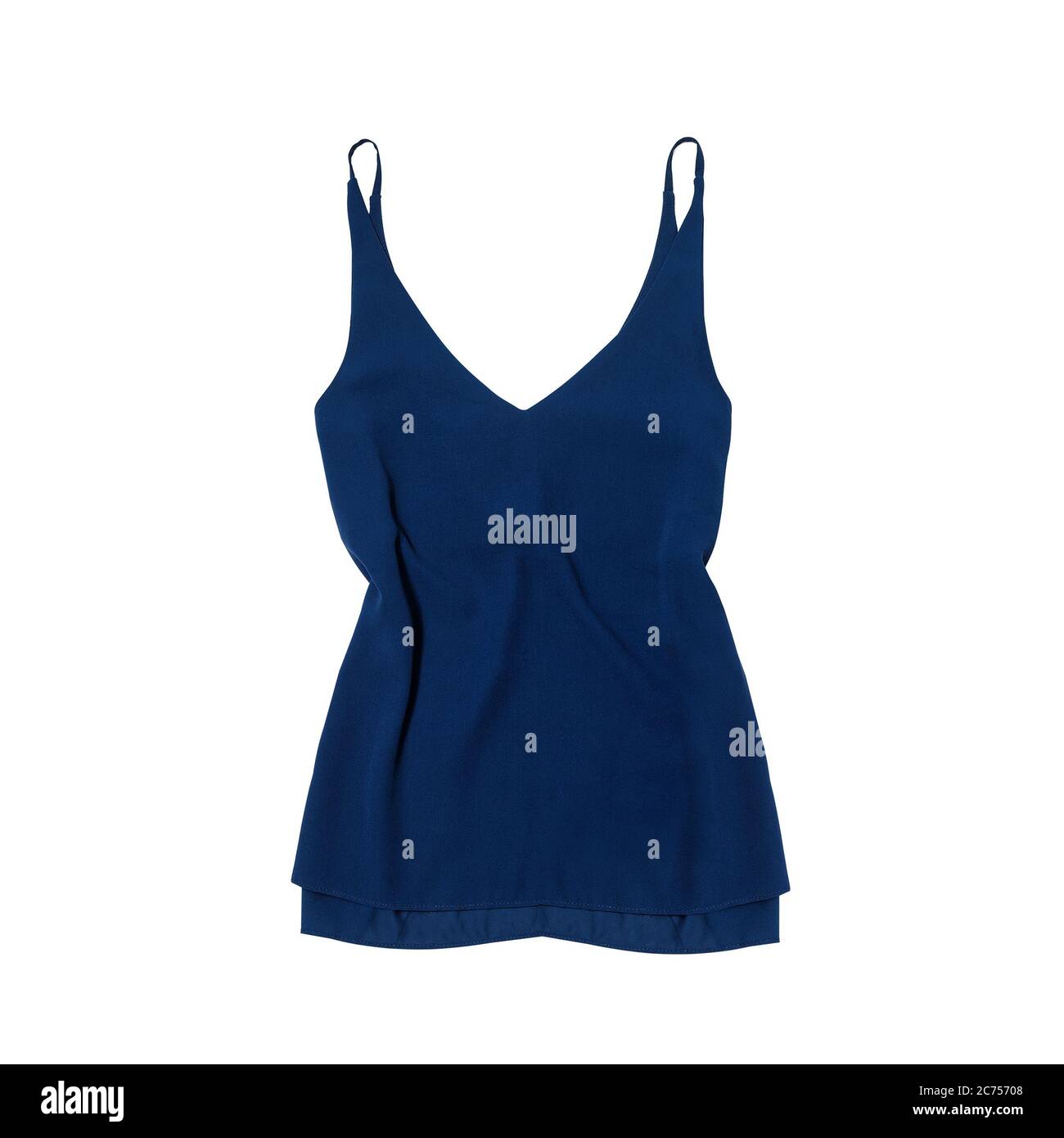 Blue top. Isolate. White background Stock Photo - Alamy