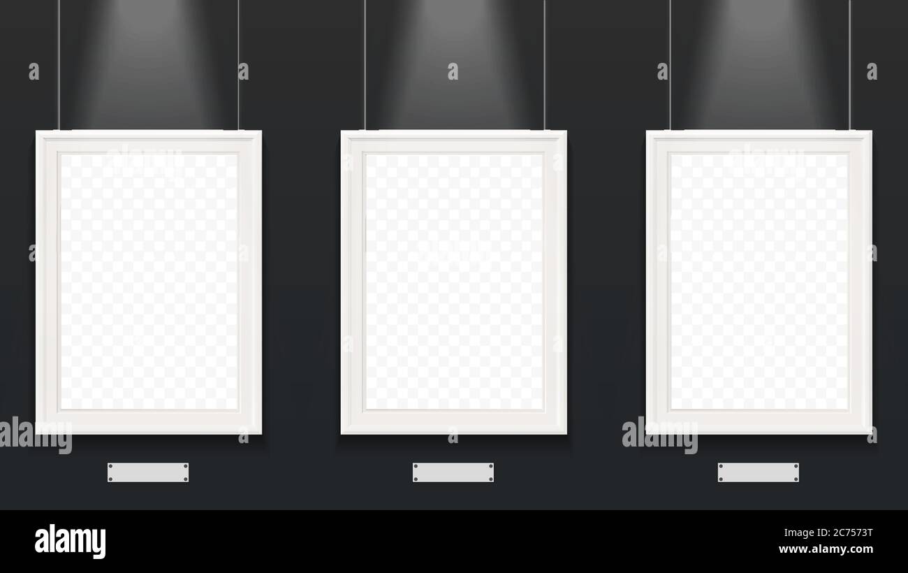 Art gallery empty interior Stock Vector Images - Alamy