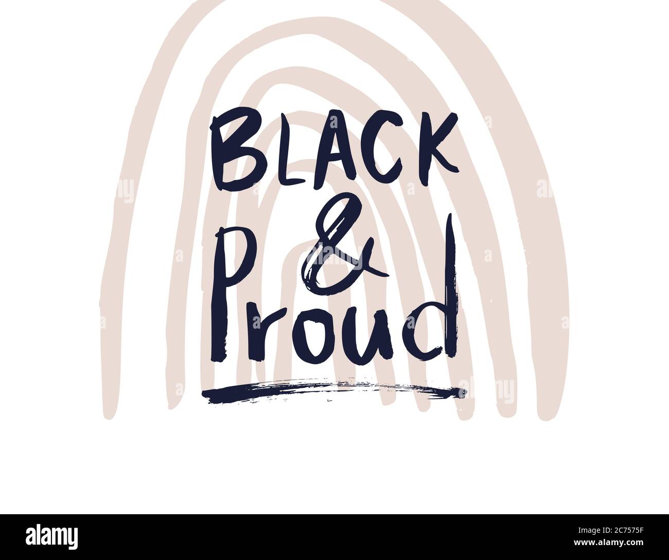 Black and Proud. Black lives matter. Vector lettering design pride ...