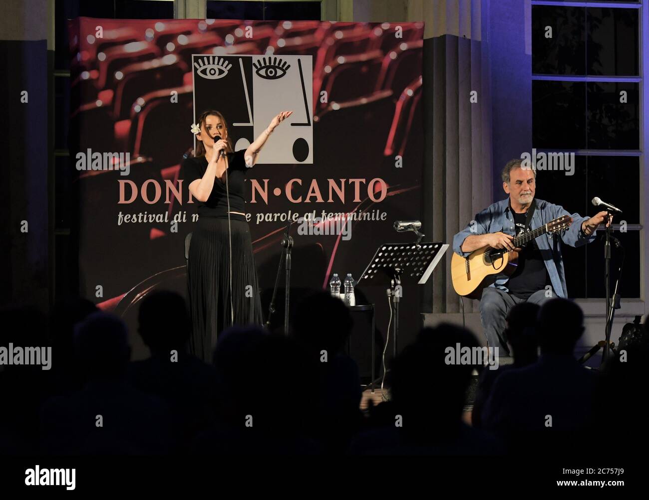 Milan, Italy Helena Hellwig singer Massimo Germini Guitar concert for ...