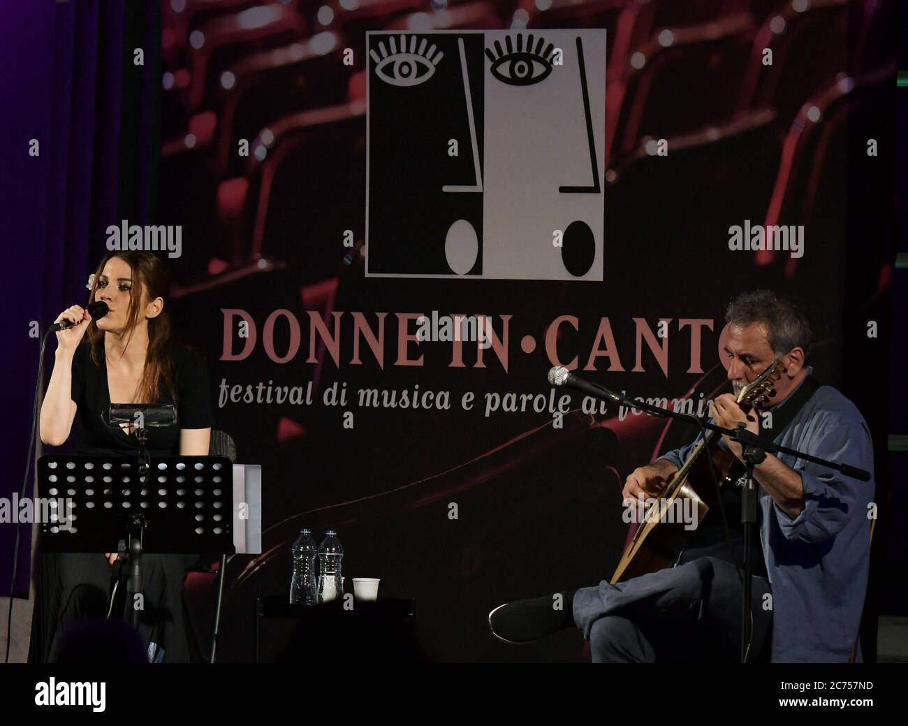 Milan, Italy Helena Hellwig singer Massimo Germini Guitar concert for ...