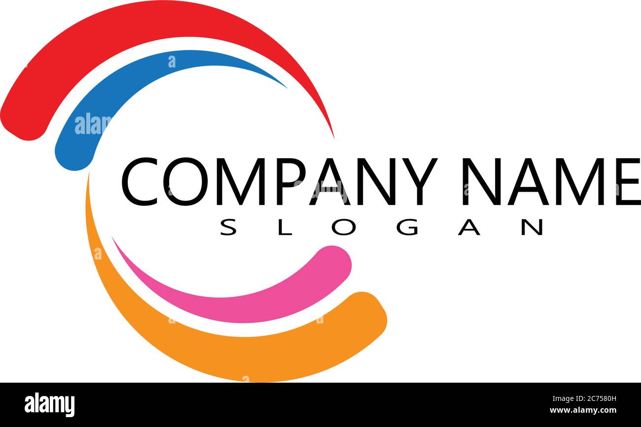 circle logo vector template illustration Stock Vector Image & Art - Alamy