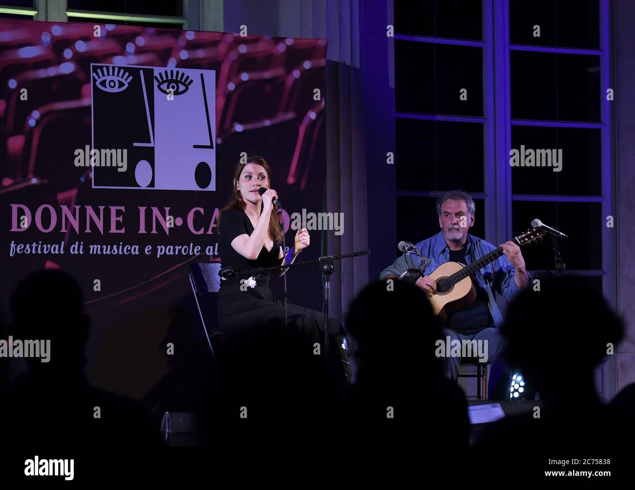 Milan, Italy Helena Hellwig singer Massimo Germini Guitar concert for ...