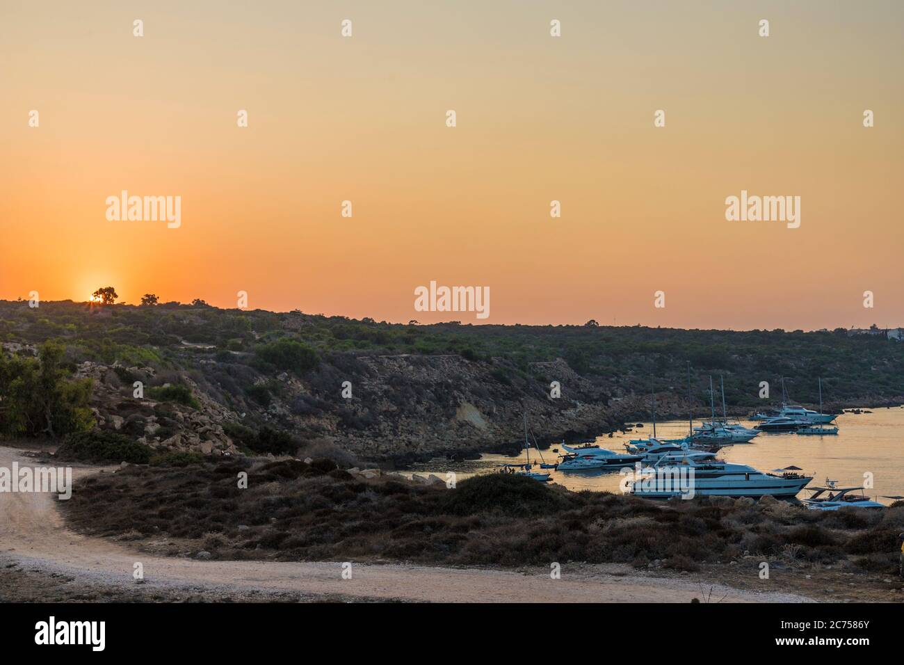 A typical scene in Southern Cyprus Stock Photo - Alamy