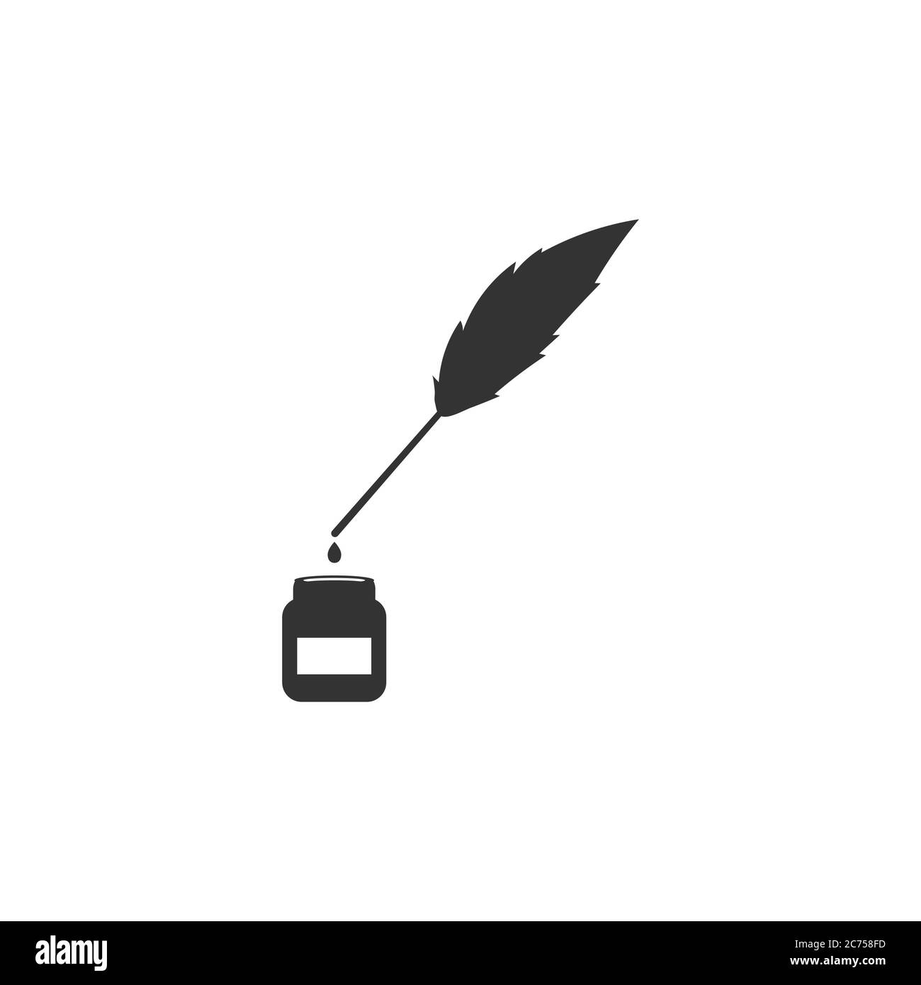 feather pen vector design template illustration Stock Vector Image ...