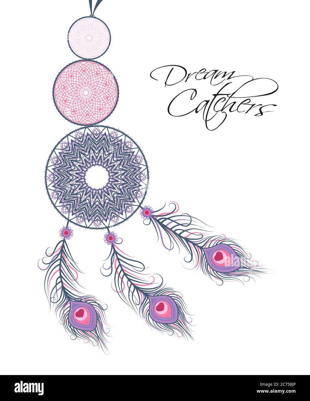 American indian talisman dreamcatcher Stock Vector Images - Alamy