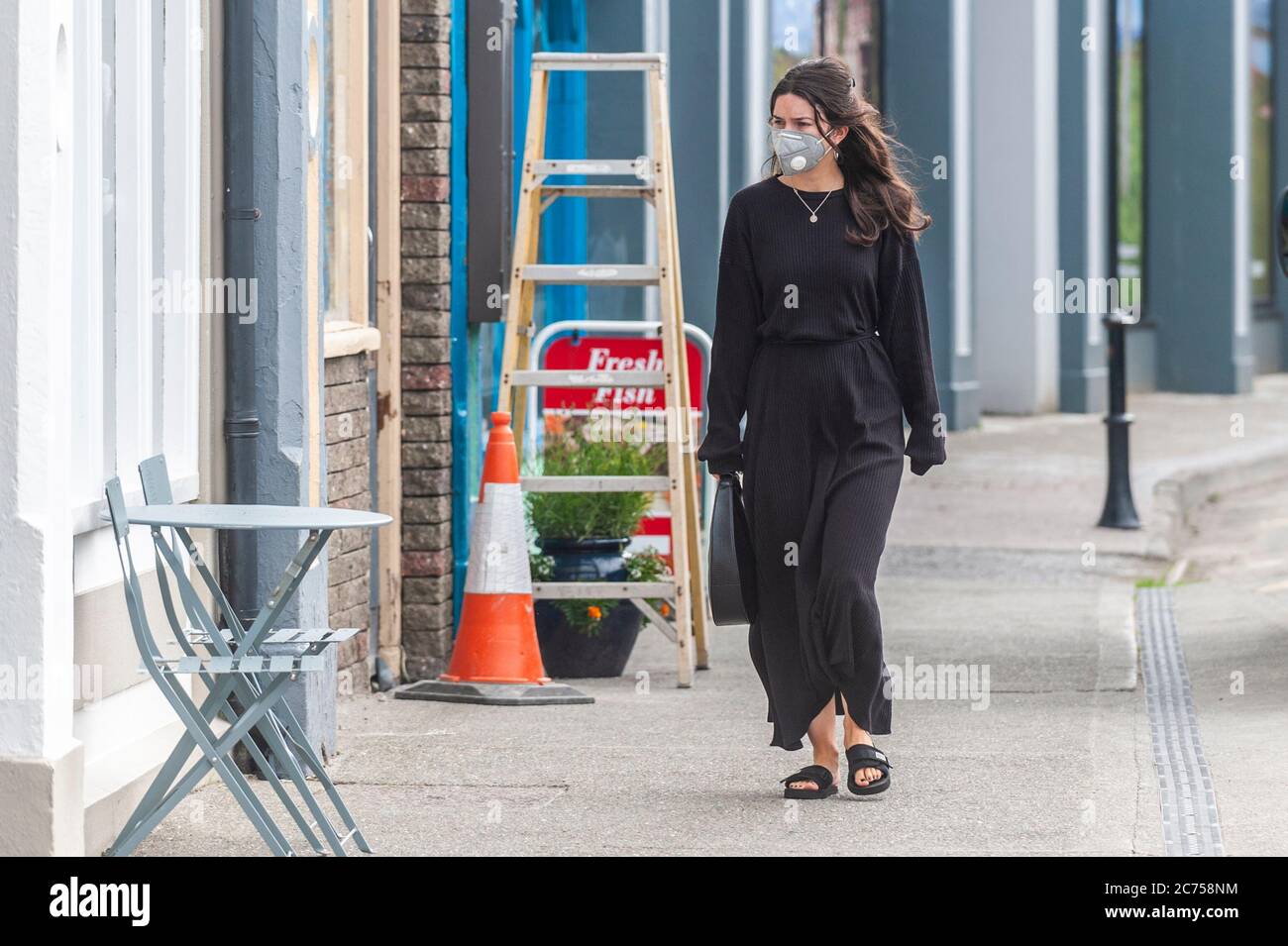 Bantry, West Cork, Ireland. 14th July, 2020. People wear face masks in ...