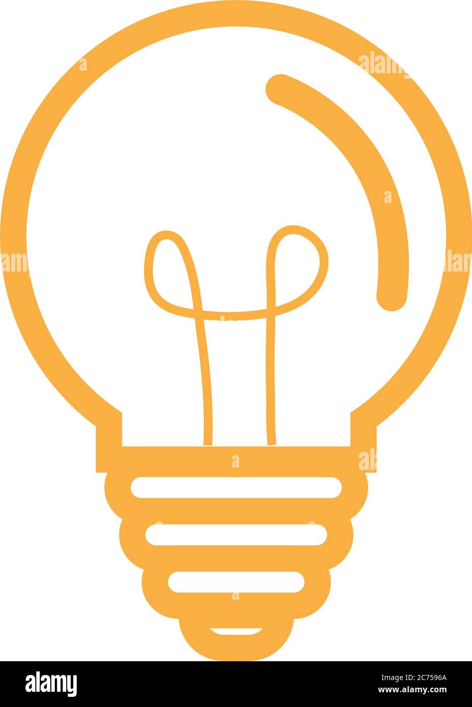 Bulb logo vector ilustration template Stock Vector Image & Art - Alamy