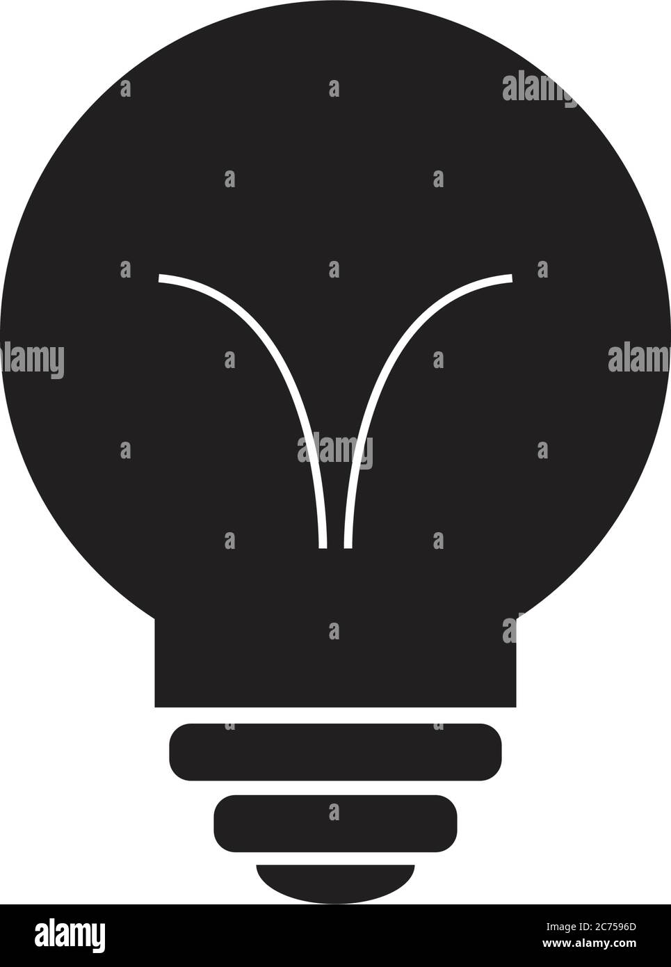 Bulb logo vector ilustration template Stock Vector Image & Art - Alamy