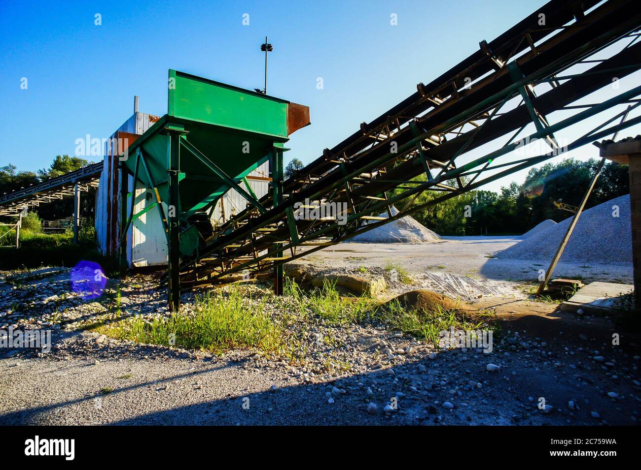 Industrial Gravel Quarry and Sand Stone Refinery Stock Photo - Alamy