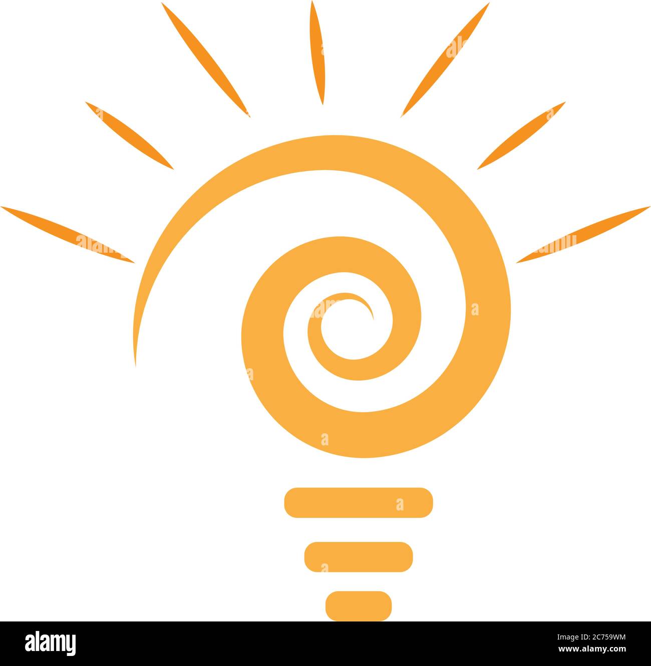 Bulb logo vector ilustration template Stock Vector Image & Art - Alamy