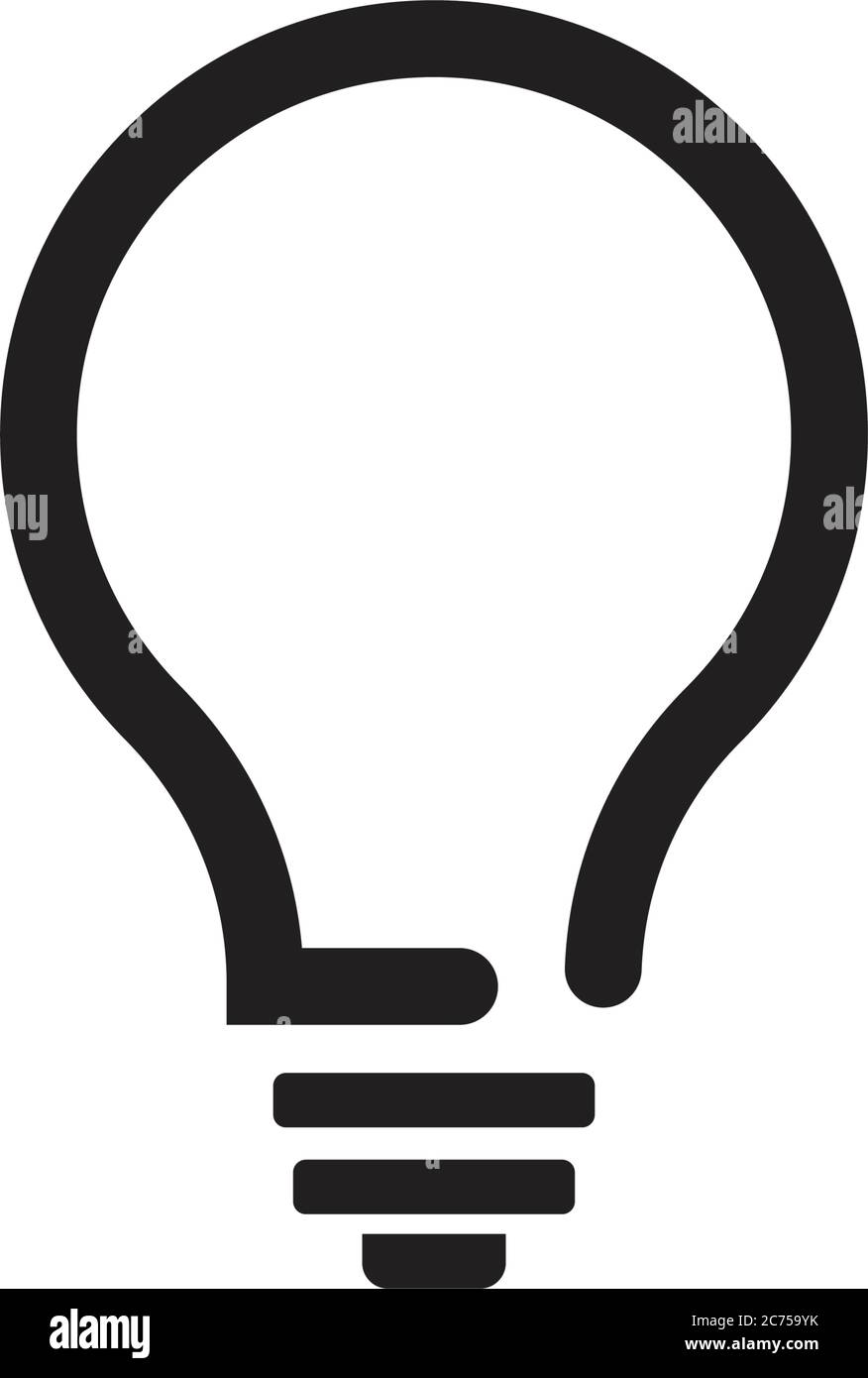 Bulb logo vector ilustration template Stock Vector Image & Art - Alamy