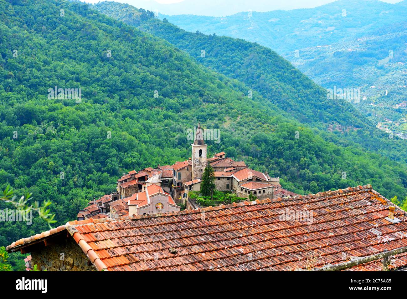 apricale medieval village in the province of Imperia Italy Stock Photo ...