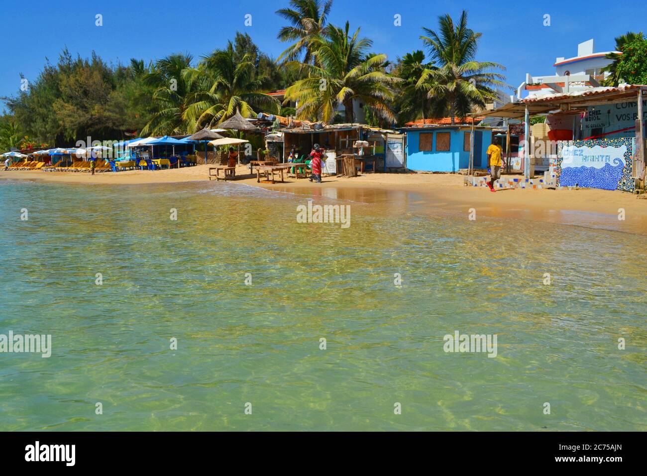 Beautiful beach on Ngor island, Senegal Stock Photo - Alamy