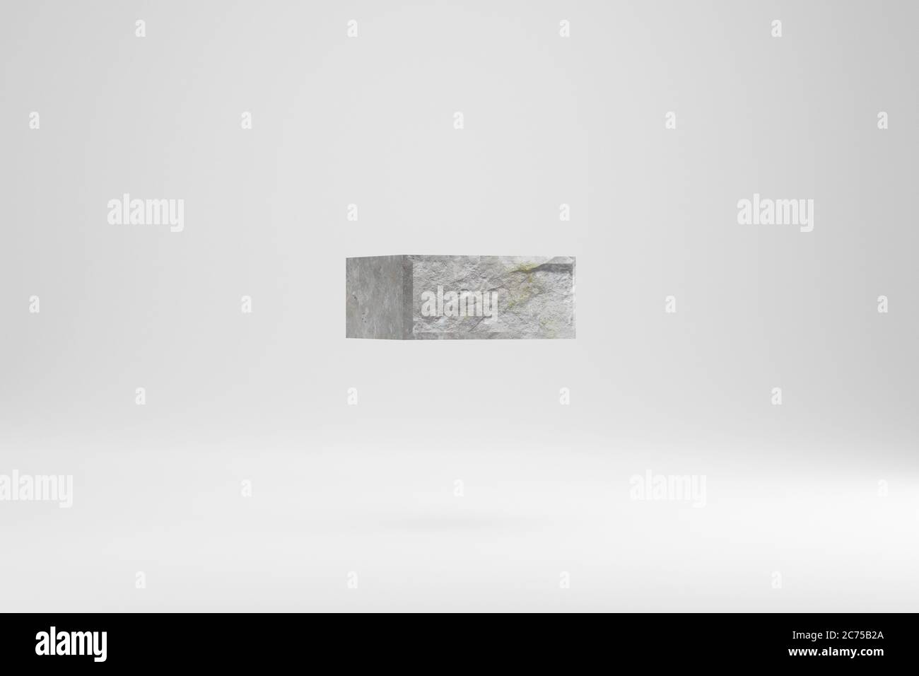 Stone 3d minus symbol. Rock textured sign isolated on white background ...