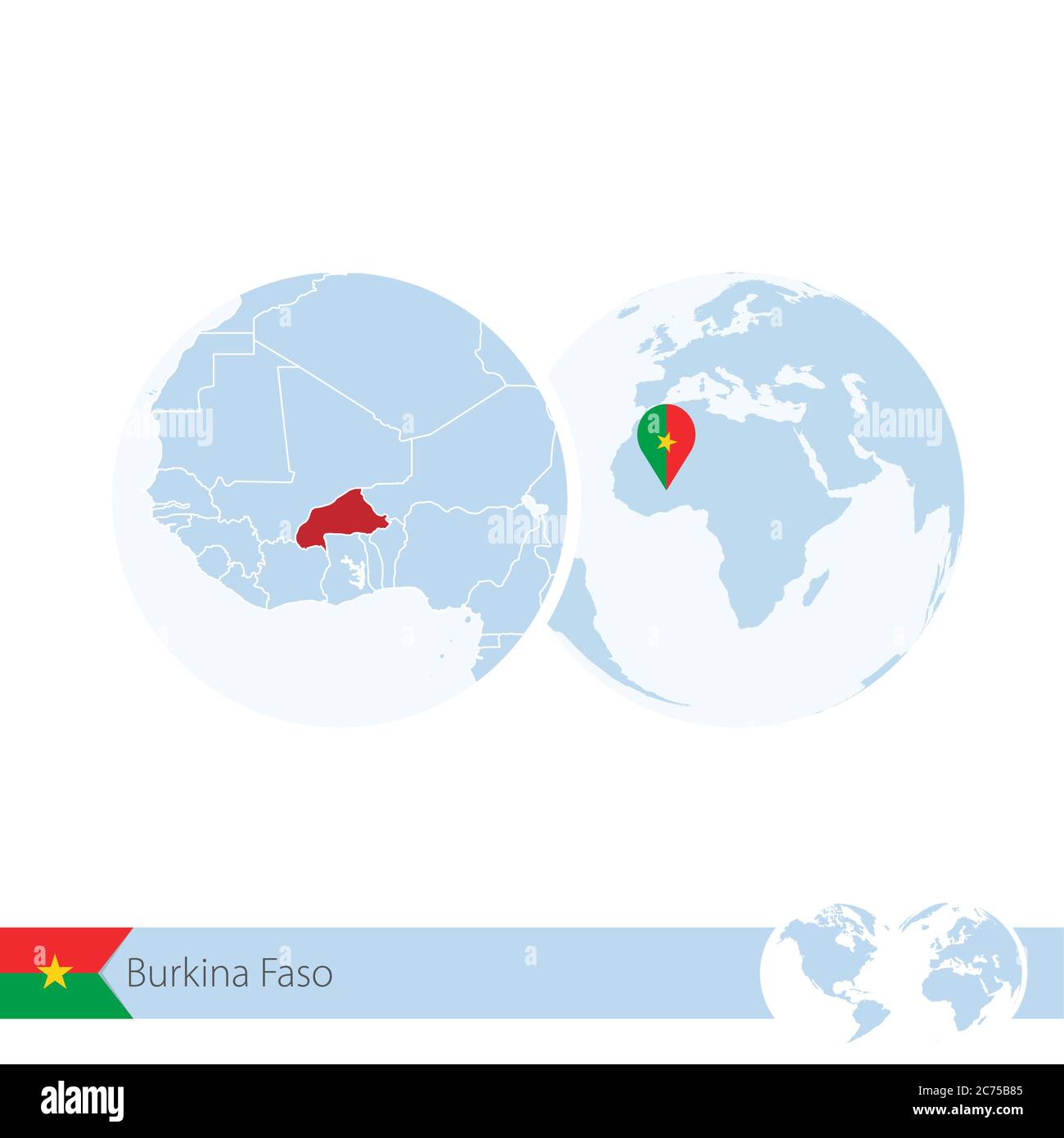 Burkina faso world map