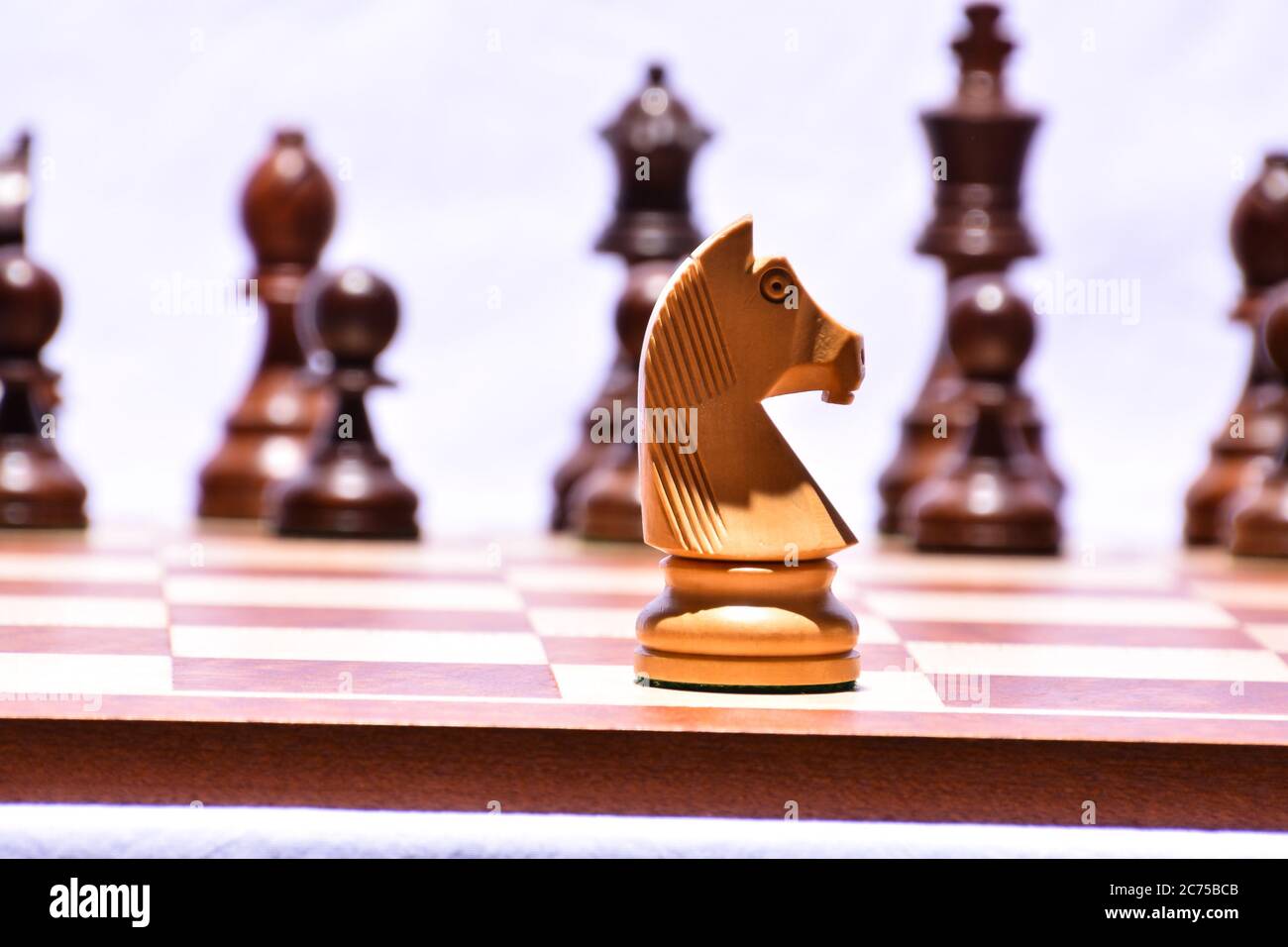 Photo Picture of the Classic Wooden Chess Piece Stock Photo - Alamy
